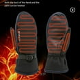 Men Women Electric Heated Motorcycle Gloves USB Powered Leather Warm ...