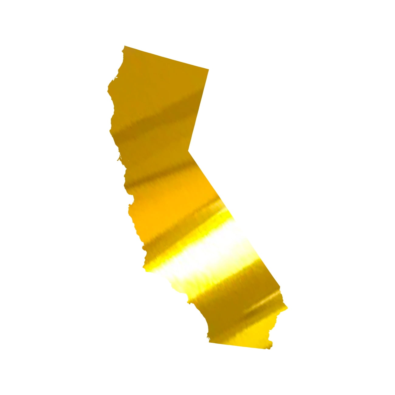 California Shaped Sticker Decal Die Cut - Self Adhesive Vinyl ...
