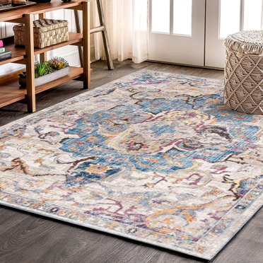 SAFAVIEH Craft Emmet Faded Abstract Area Rug, Grey/Beige, 9' x 12 ...