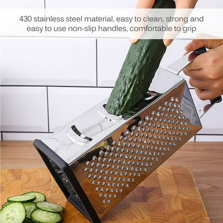 4 Sides Kitchen Shredder Stainless Steel Potato Grater Labor-saving ...