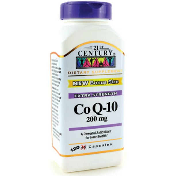 21st Century CoQ10 200 mg Capsules 120 Each - Walmart.com
