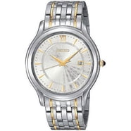 Seiko Essentials Quartz Men's Watch SUR432, Gray Dial, Gold-Tone Hands ...