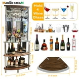 Mango Steam Modern Home Liquor Mini Bar Catalina Table For Home (Tower ...