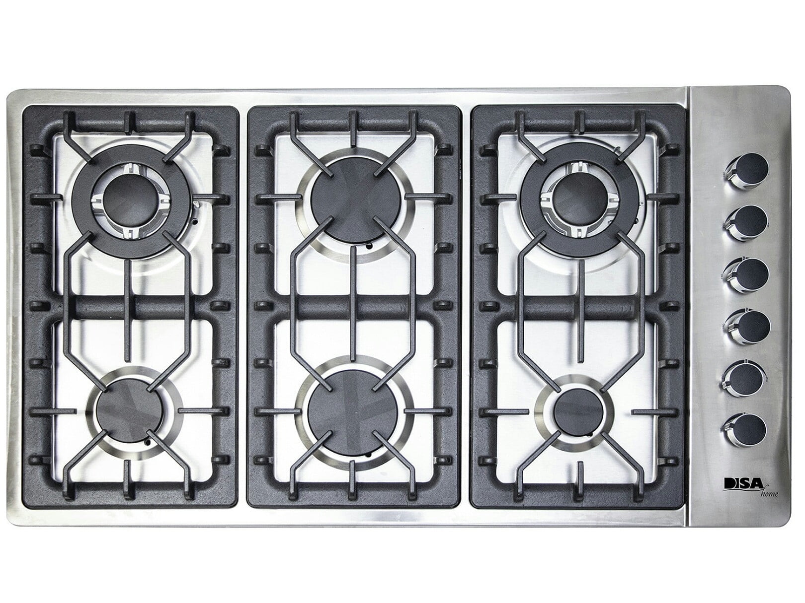 Parrilla Empotrable a Gas Disa Home 6 Quemadores Encendido Electrónico ...
