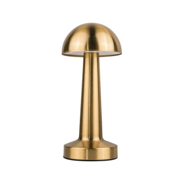 OneDesign Home Rechargeable & Portable Acrylic & Brushed Brass Dome ...