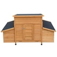 Noble House 55" Outdoor Chicken Coop, Compact Wooden Poultry House with ...