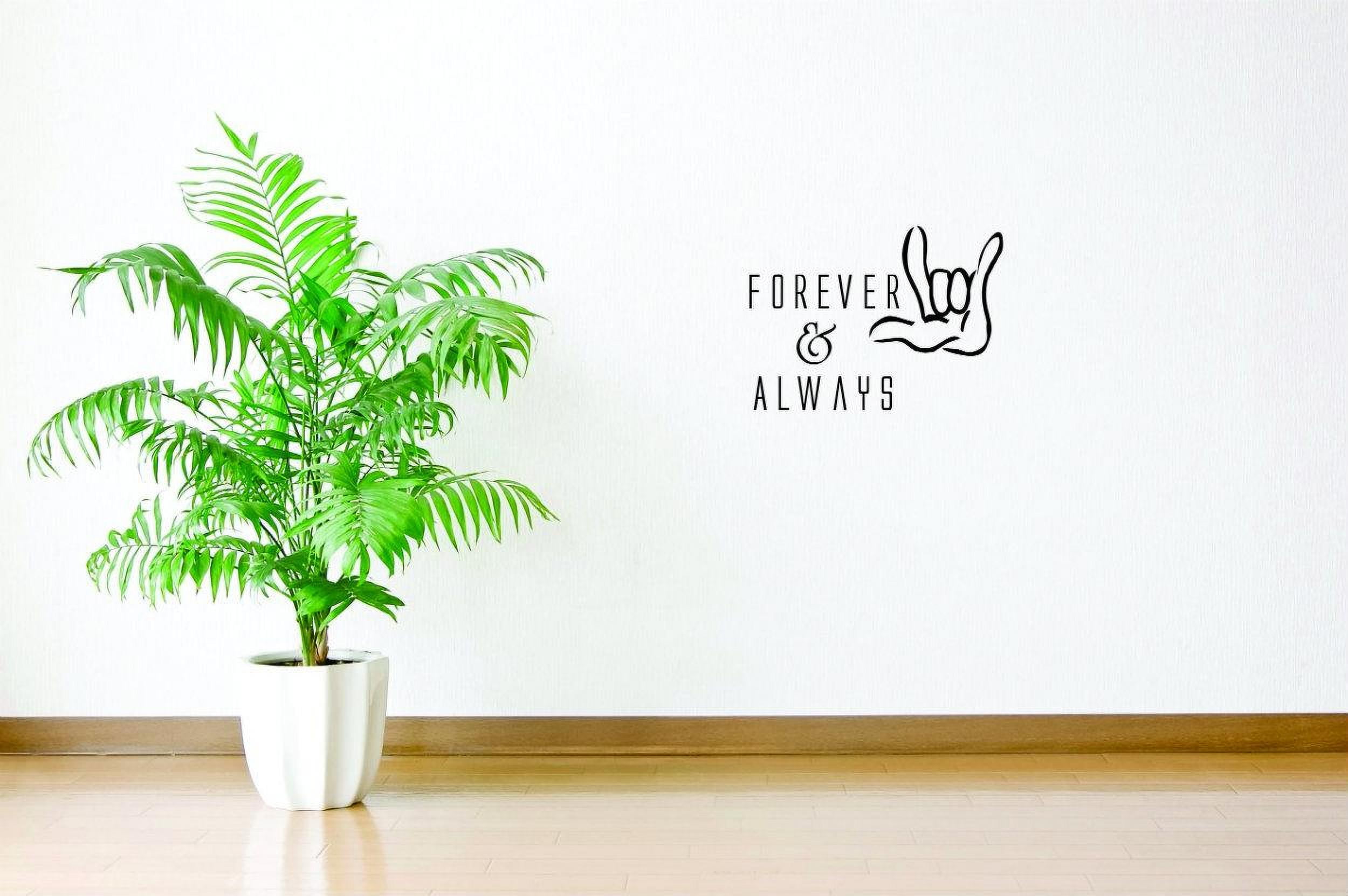Forever & Always Vinyl Wall Decal for Home - Always Adore & Forever ...
