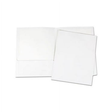 Universal Laminated Two-Pocket Folder, Cardboard Paper, Blue, 11 x 8 1/ ...