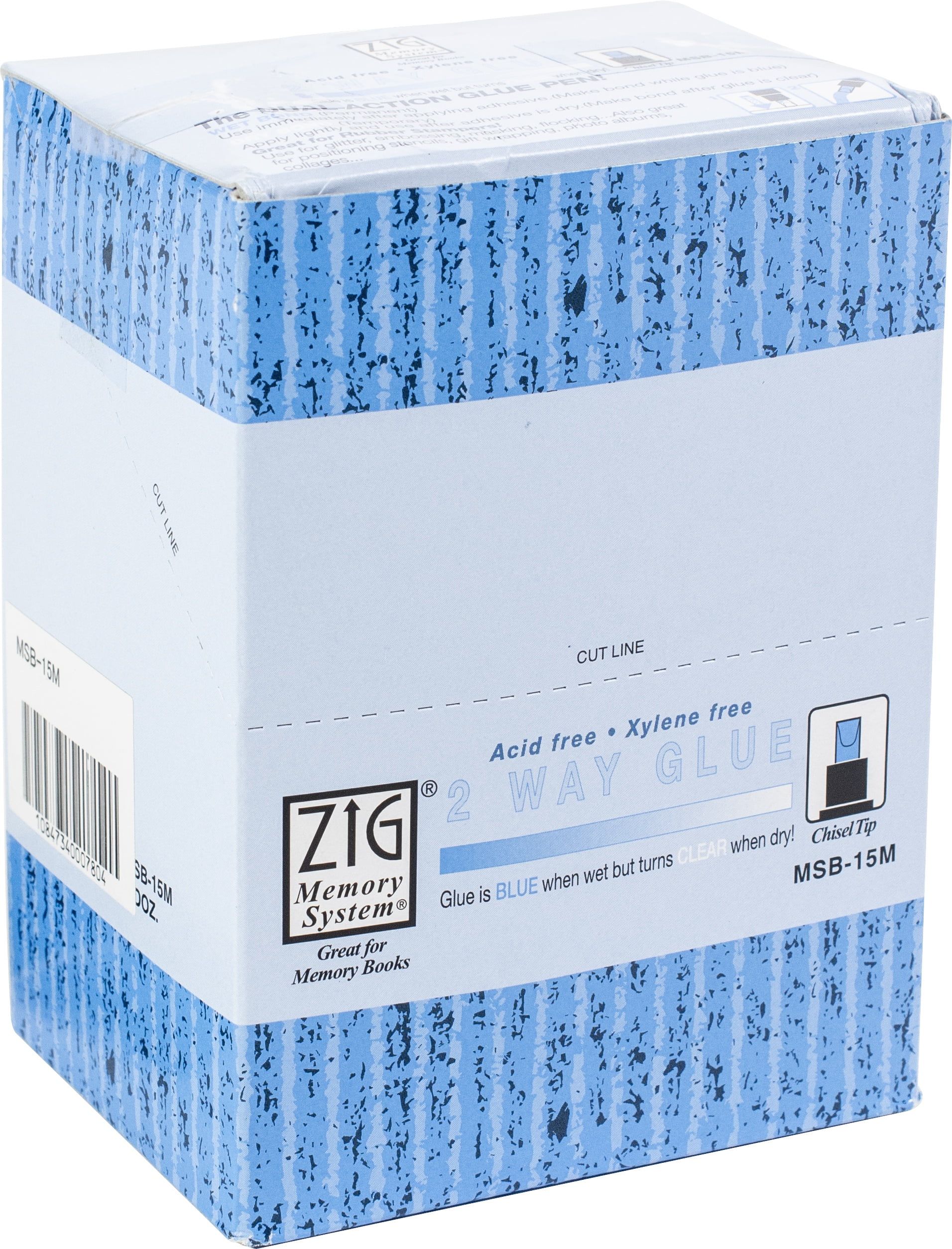 Zig Memory System 2 Way Glue Chisel Tip (Short), 12 Count – Beauty ...