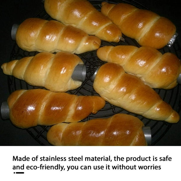 Cream Horn Molds Stainless Steel Pastry Croissant Cones Conical Roll ...