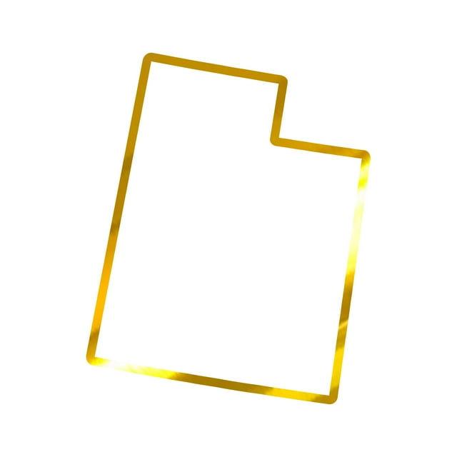 Utah Outline Sticker Decal Die Cut - Self Adhesive Vinyl - Weatherproof ...