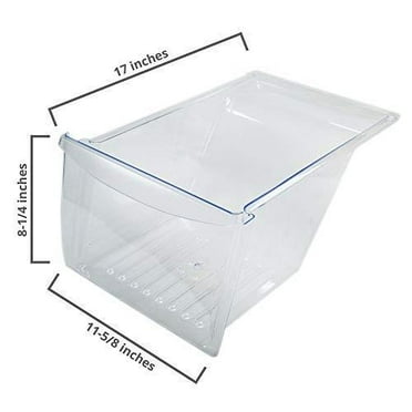 Genuine Frigidaire Clear Meat Drawer 240342830 - Walmart.com