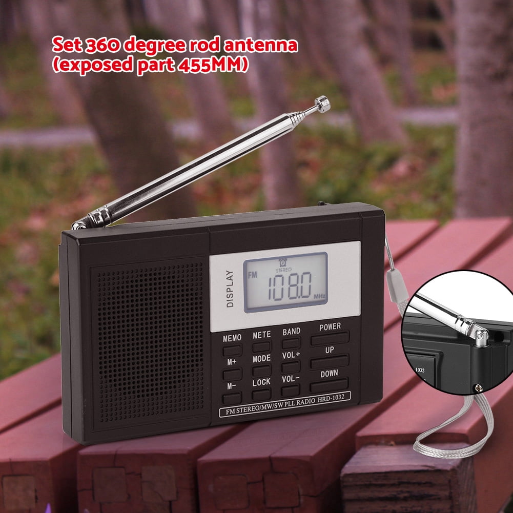 Domqga Mini radio portative FM à haute sensibilité portative avec radio ...