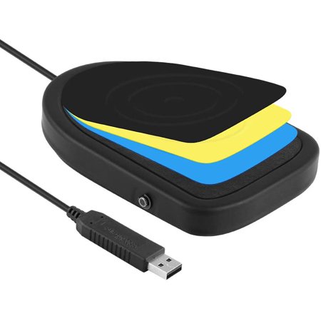 USB Foot Pedal Switch Gaming, Black Metal Single HID Action ...