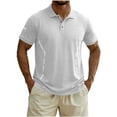 Ceisia Men's Short Sleeve Button Camp Collar Pullover Casual Fashion ...