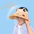 Jamicy Sun Hat for Kids Sun Visor Hat With USB Charging Fan, Cute ...