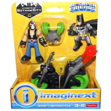 Bane & Motorcycle Streets of Gotham DC Imaginext Figure 2.5" | Walmart ...