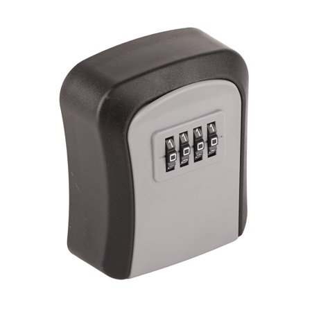 Key Lock Box Wall Mounted, 4 Digit Waterproof Combination Lockbox With ...