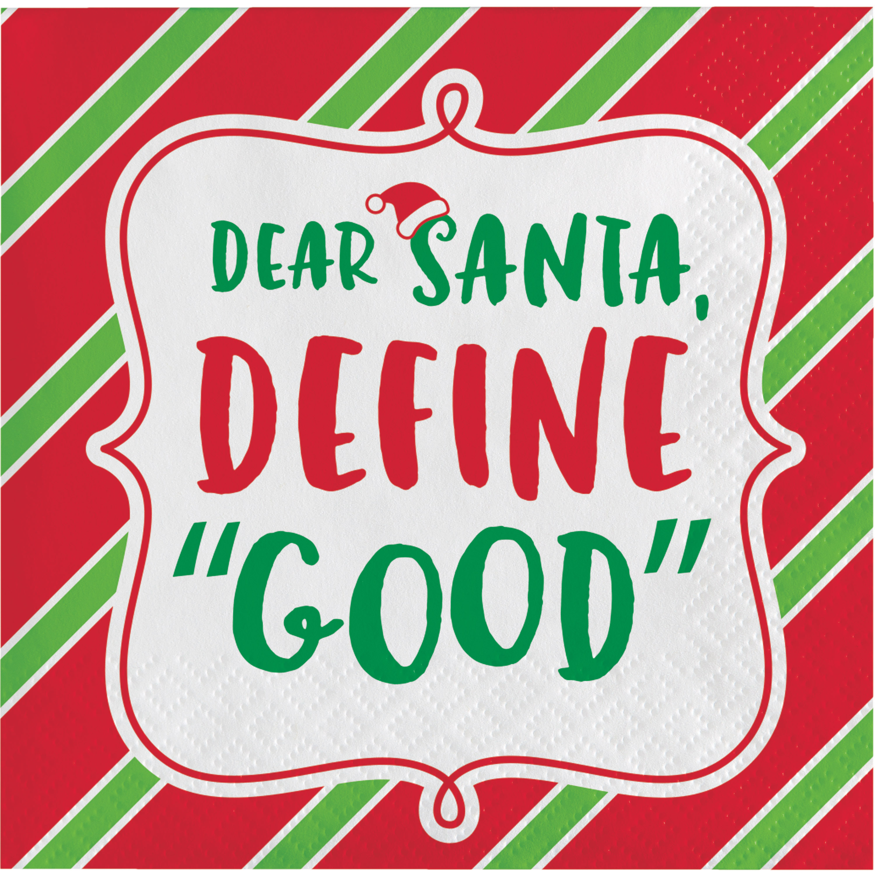Dear Santa Define Good Holiday Beverage Napkins 16 Pack Walmart dear-santa-define-good-holiday-beverage-napkins-16-pack-walmart