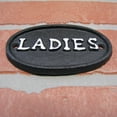 Vintage Style Metal Ladies Women's Room Wall Sign Cast Iron Rustic Bar ...