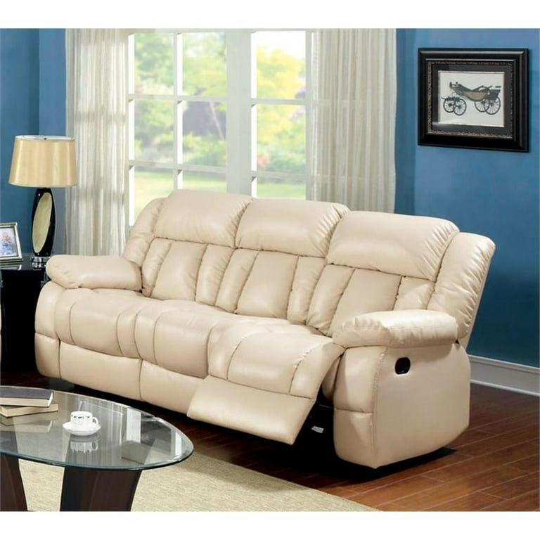 Ivory reclining sofa store