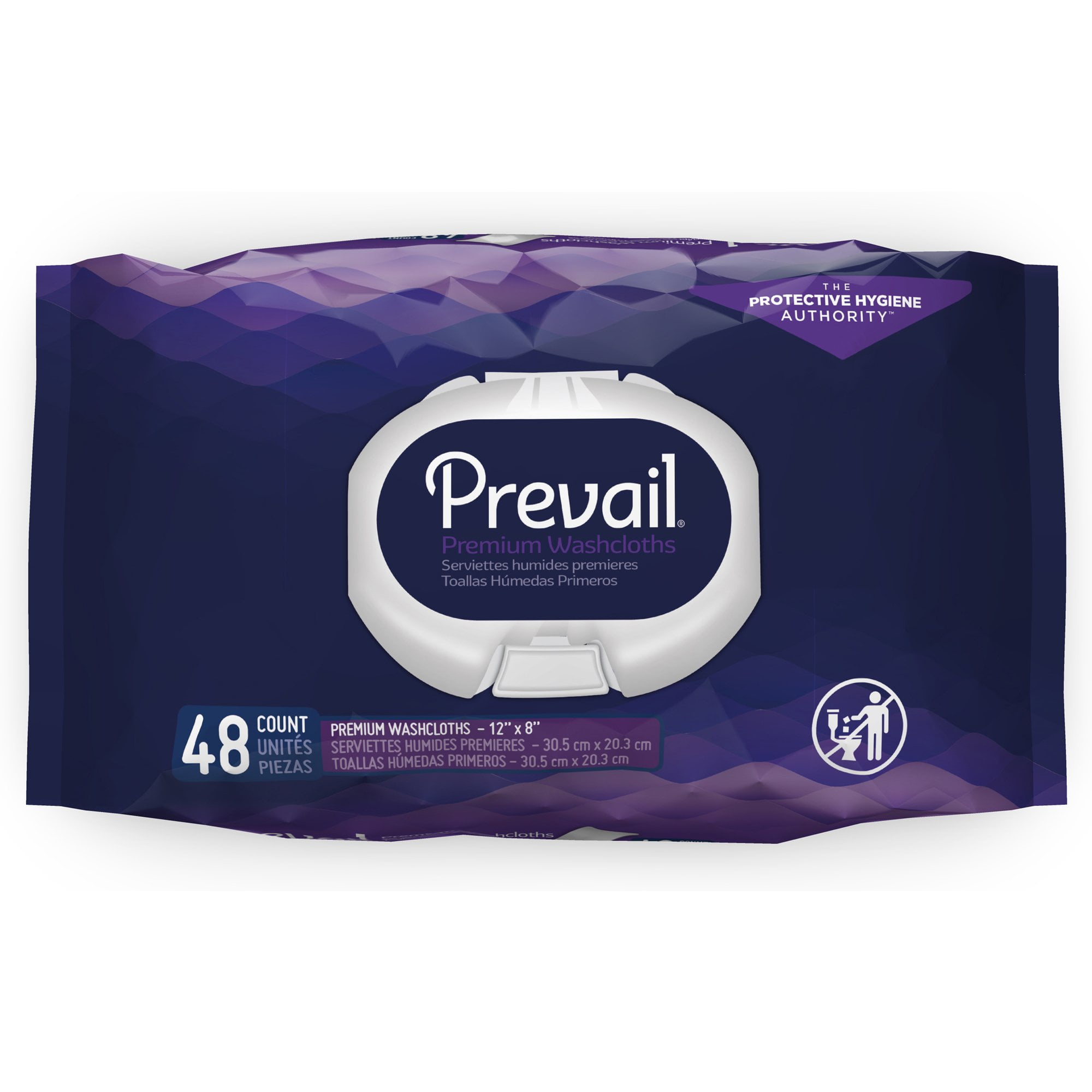 Prevail Premium Quilted Adult Washcloths, 48 Count - Walmart.com