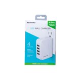 Merkury Innovations 4.9 Amp 4 USB Wall Charger, White - Walmart.com
