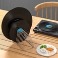 T-HOTLYST Elegant Vinyls Record Stand with Ten Compartments for 7" and ...