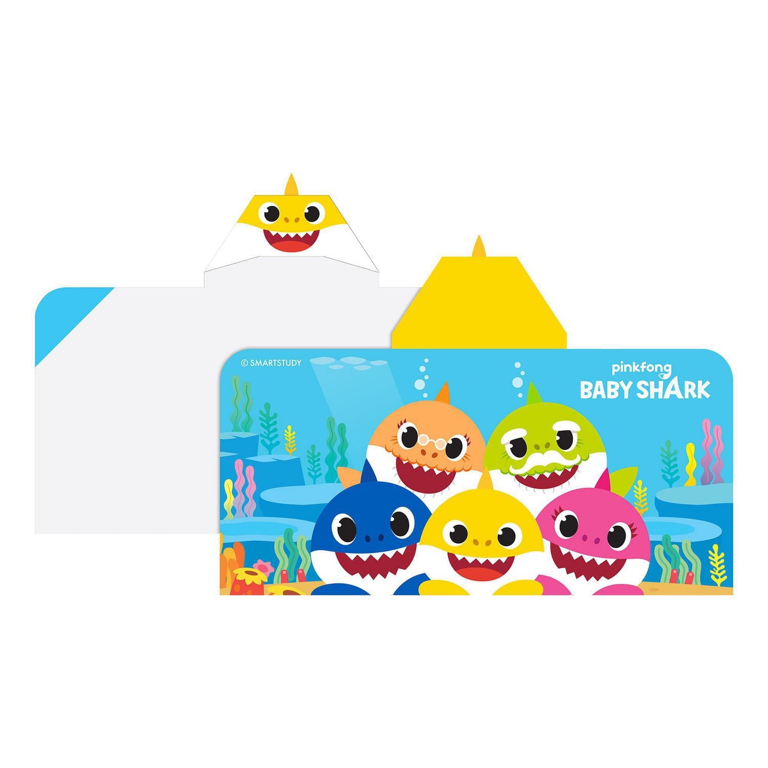 Click here for Pinkfong Baby Shark Bottom Singers Hooded Towel Wr... prices