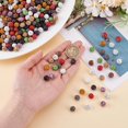 150Pcs 15 Colors Handmade Polymer Clay Beads Round Mixed Color 9~9 ...