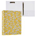 2 Pack PVC Round Ring Binders, 200 Sheet Capacity D-Ring File Folder ...