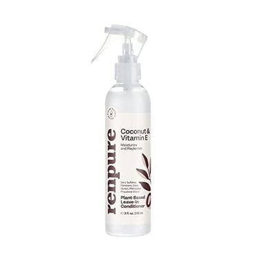 Desert Essence Coconut Hair Defrizzer & Heat Protector, 8.5 fl oz (237 ...