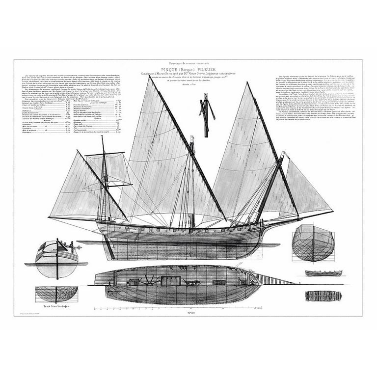 Antique Ship Blueprints
