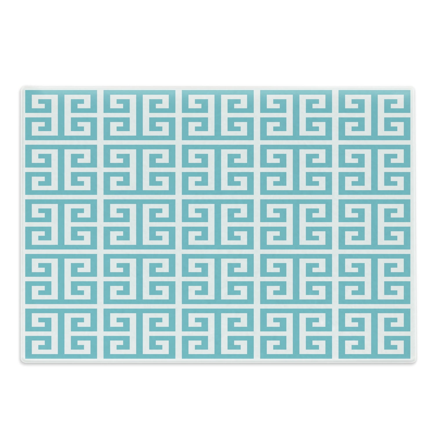 Greek Key Cutting Board, Geometric Hellenic Fret Pattern in Pastel Blue ...
