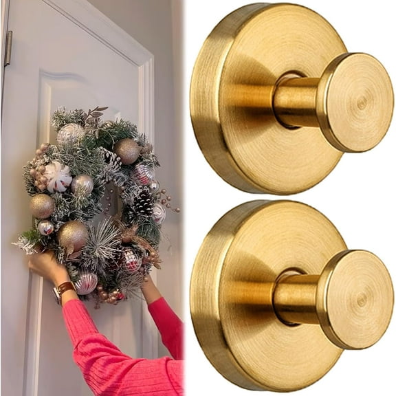 Wreath Hanger for Front Door, Heavy Duty Suction Cup Reef Hook – No ...