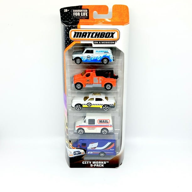 Matchbox On a Mission 5-pack City Works Vehicles - Walmart.com
