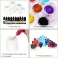 8-Piece Silicone Cluster Resin Mold Set for DIY Crafts, Cake Decorating ...