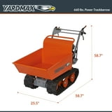 YARDMAX YD8103 Track Barrow, 660 lb. Capacity, Briggs and Stratton ...