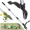 Fiskars Stand-Up Weeder with Four-Claw Easy Puller, 39.25 in, Stainless ...