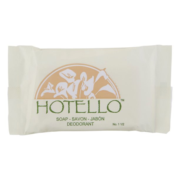 Hotello Bar Soap, 1 1/2 oz, Individually Wrapped, 500/Carton - Walmart ...