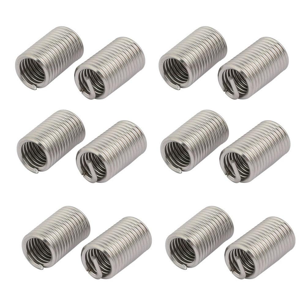 Uxcell 3/8-16x1.125" 304 Stainless Steel Helical Coil Wire Thread ...