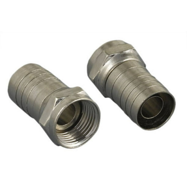 Kentek F-type crimp style male adapter connector for coax coaxial RG59 ...