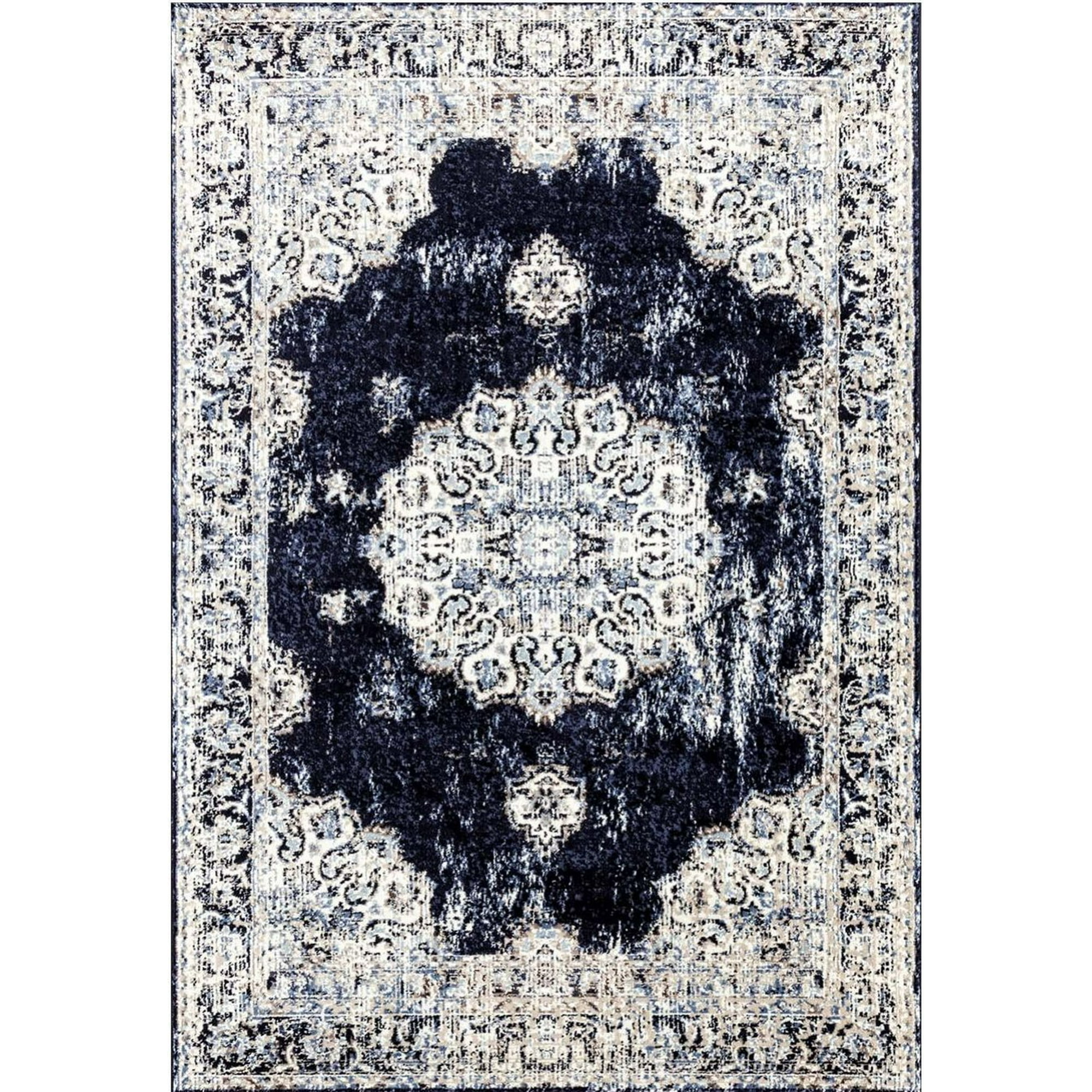 Click here for Ladole Rugs Florence Navy Ivory Traditional Area R... prices