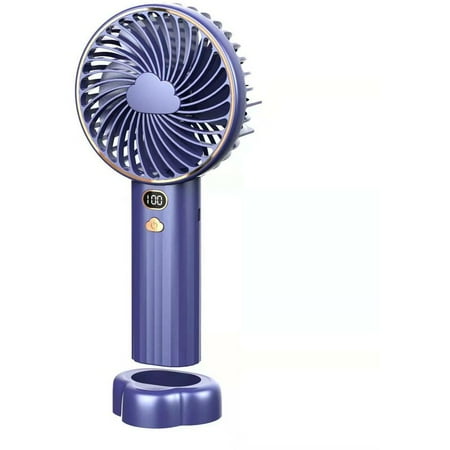 Portable Hand Fan Mini Rechargeable 10000mAh Pocket Desk Fan with ...