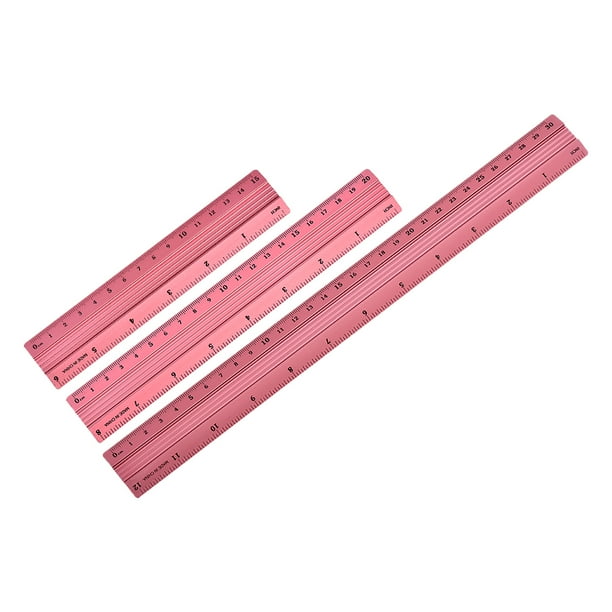 Uxcell Aluminium Rulers Set, 12 inch, 8 inch, 6 inch Professional ...