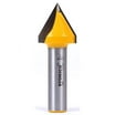 Yonico 60 Degree X 1/2" Diameter V Groove Router Bit - 1/4" Shank ...