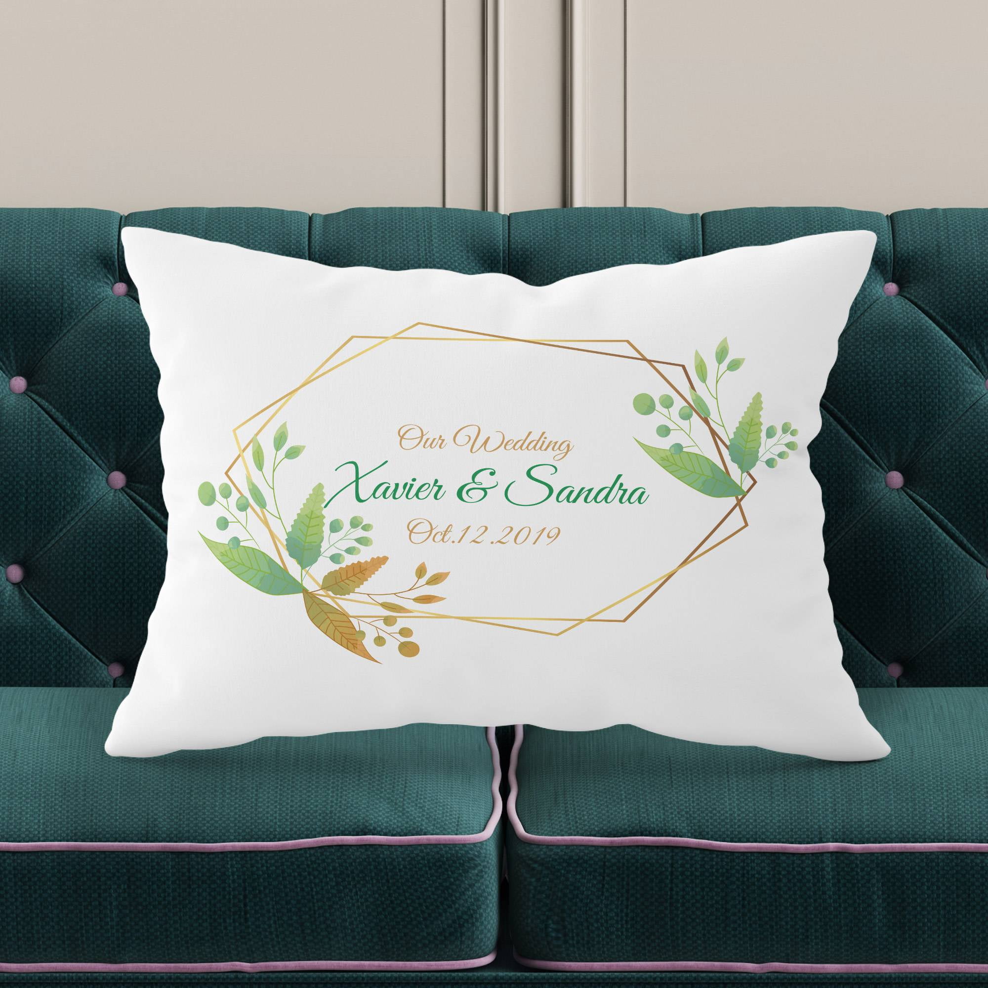 Personalized Wedding Pillow Case with Name - Walmart.com