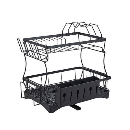 Dish Drying Rack with Drainboard Dish Drainer Rack Draining Chopstick ...