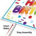 6 Pack Bulk Plastic Happy Birthday Party Yard Sign - Walmart.com