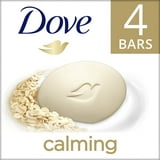 Dove Calming Gentle Beauty Bar Soap, Oatmeal and Rice Milk All Skin ...